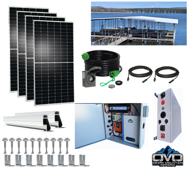 Boat Dock Solar Kits – Offgrid Power for Lake Docks – Ozark Mountain ...