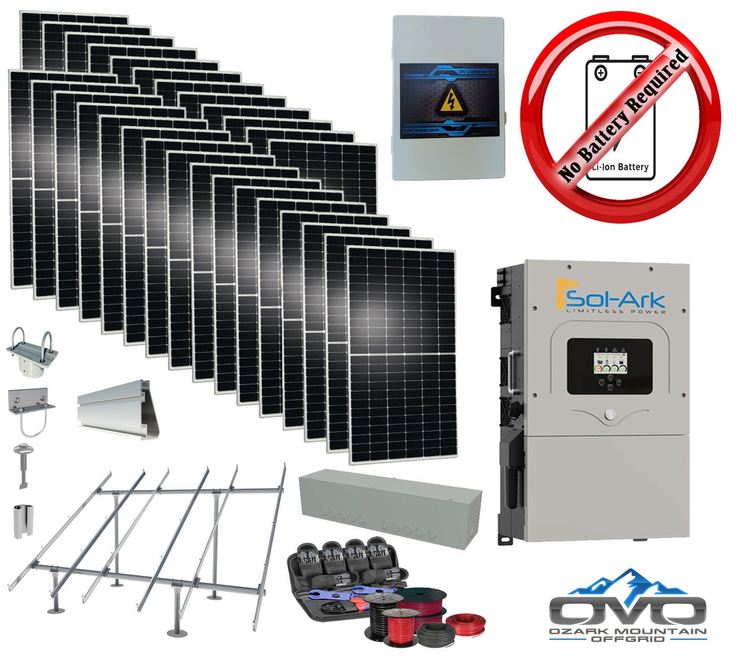 Buy (15KW) Complete Offgrid Solar Kit – Ozark Mountain Offgrid