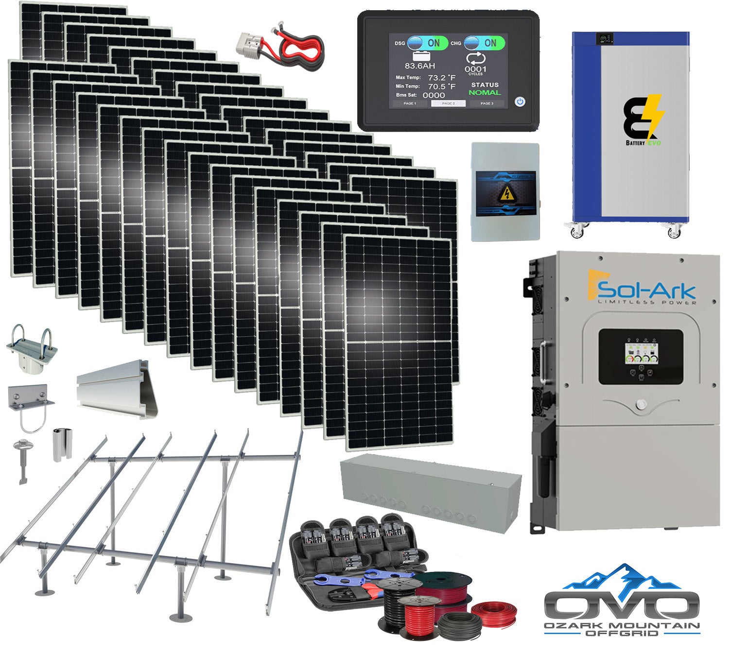 Buy 17KW Complete Offgrid Solar Kit (+15K Sol-Ark Inverter) – Ozark ...