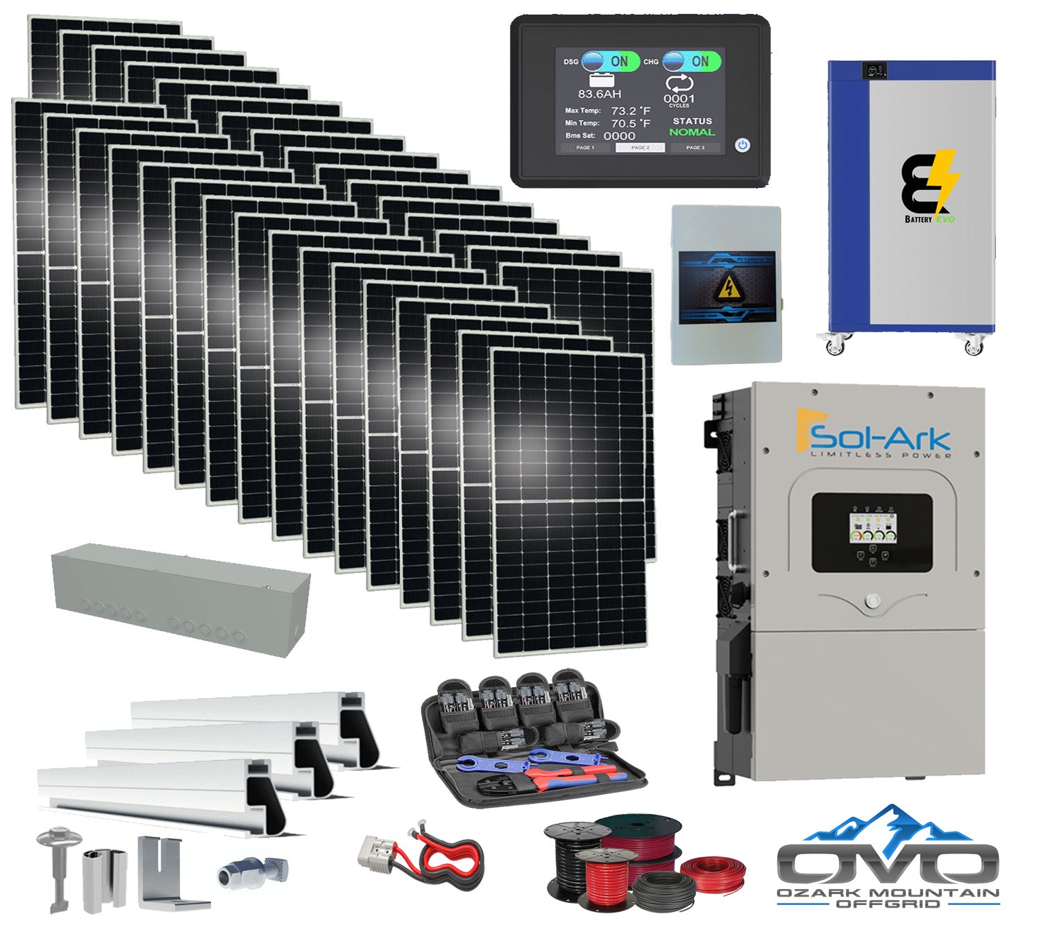 Buy 17KW Complete Offgrid Solar Kit (+15K Sol-Ark Inverter) – Ozark ...