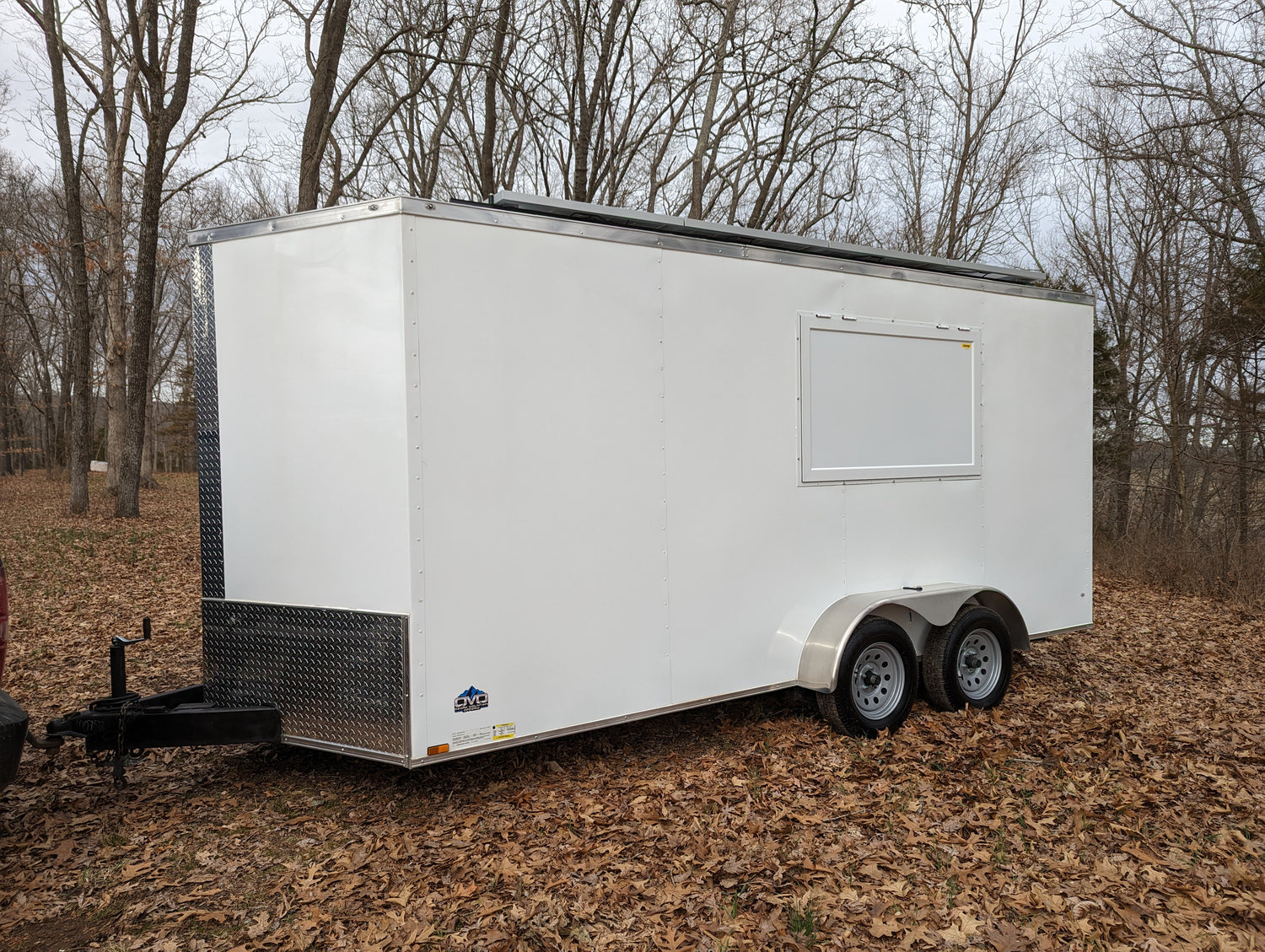 16' Enclosed SOLAR POWERED Offgrid Self-Sufficient Trailer - Concessio ...