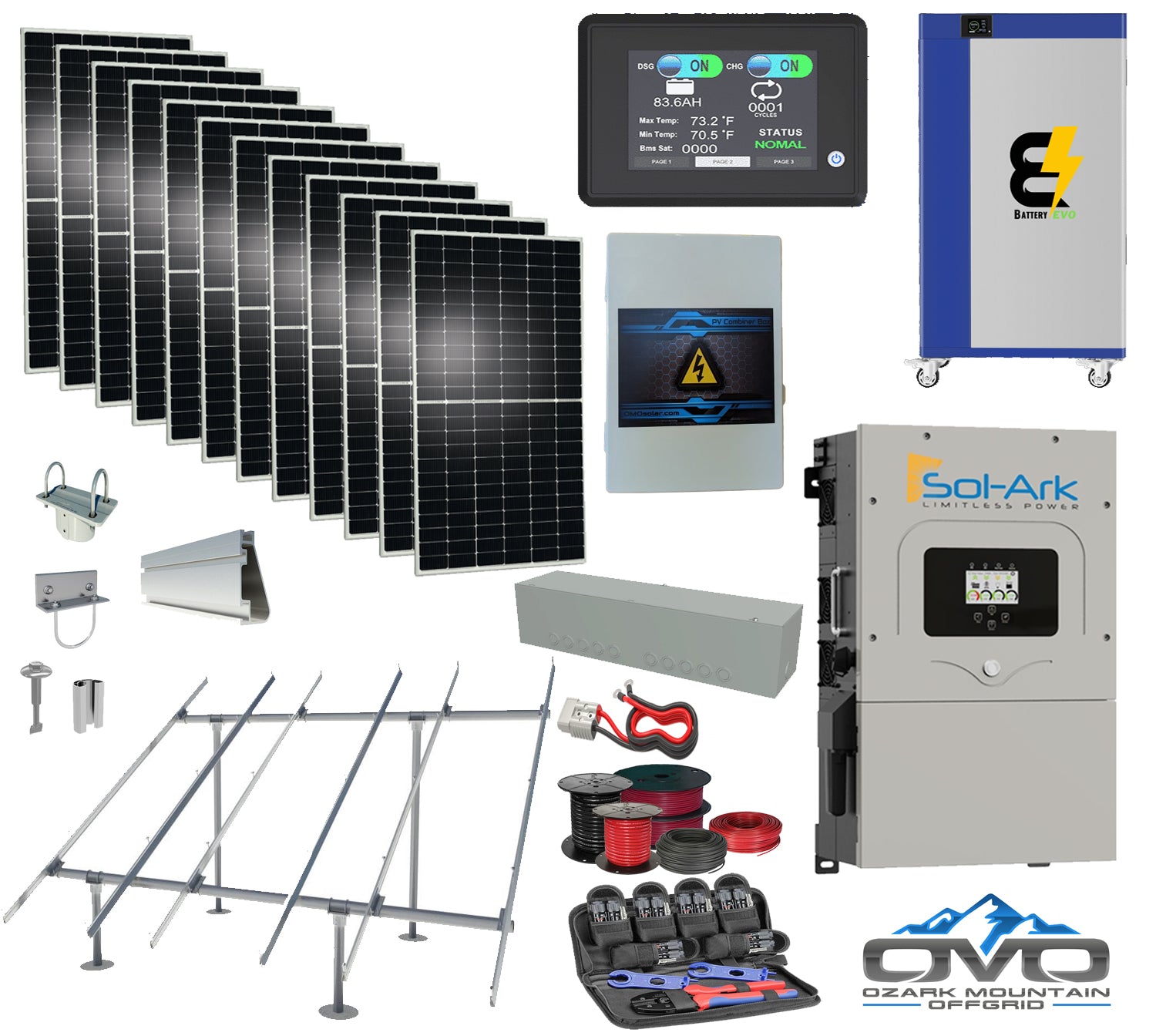 Buy 6KW Complete Offgrid Solar Kit (NEMA 3R Rated) – Ozark Mountain Offgrid