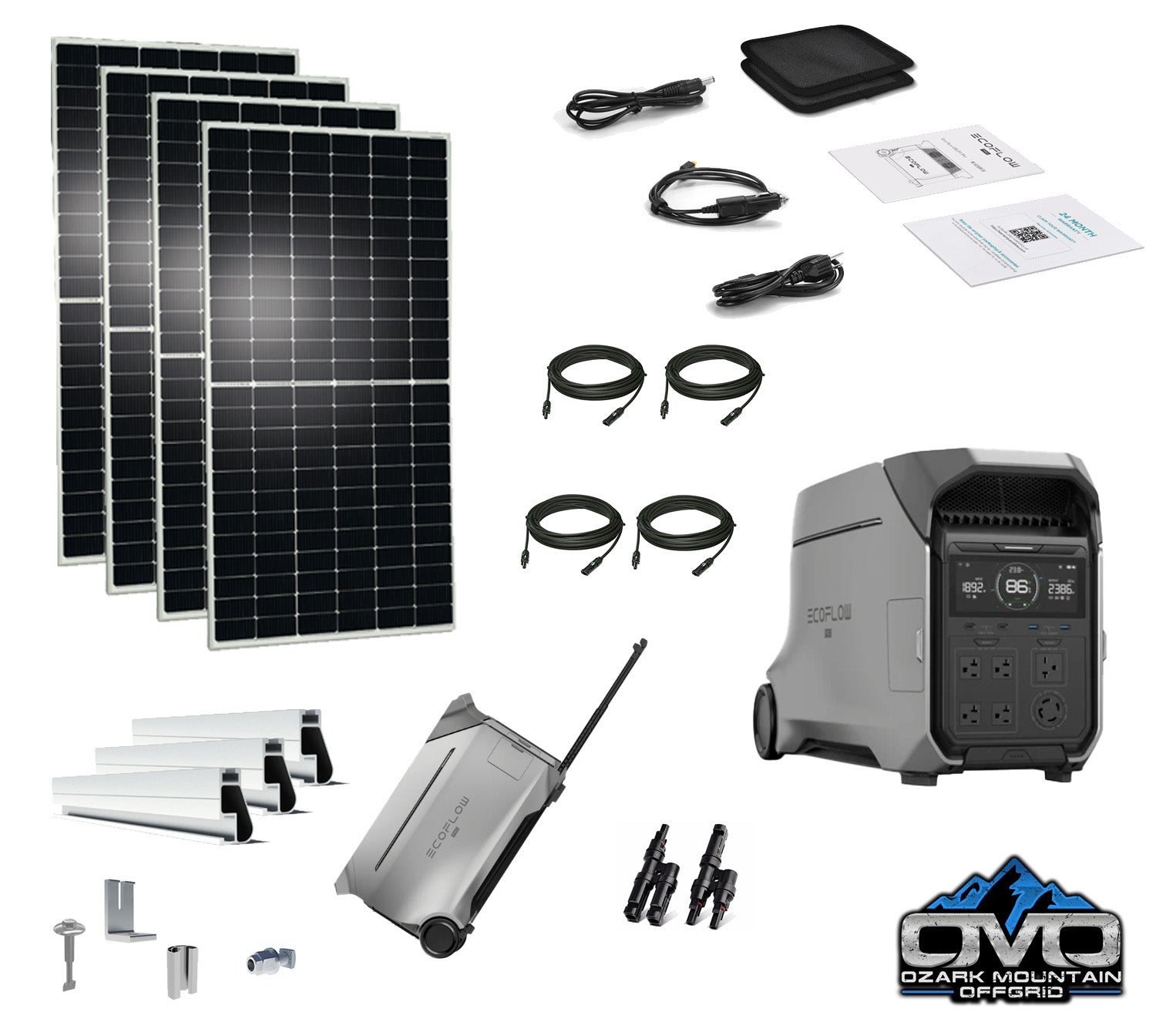EcoFlow DELTA PRO 3 - 4000 Watt Solar Generator / 4000wH Lithium Stora ...