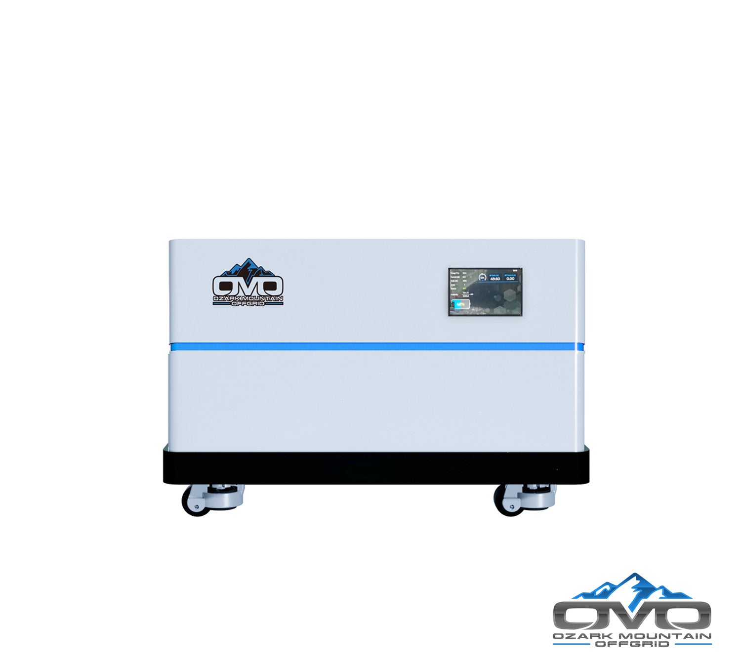 OMO Stackable 51.2V 5.12KW Heated LifePO4 Lithium Battery System - 1x – Ozark Mountain Offgrid