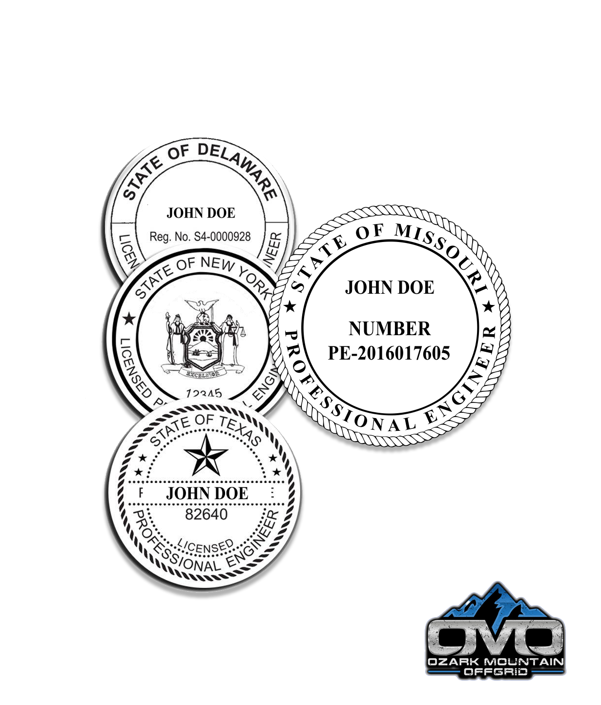 Electrical Engineer Seal for Your State (For Previously Purchased OMO ...